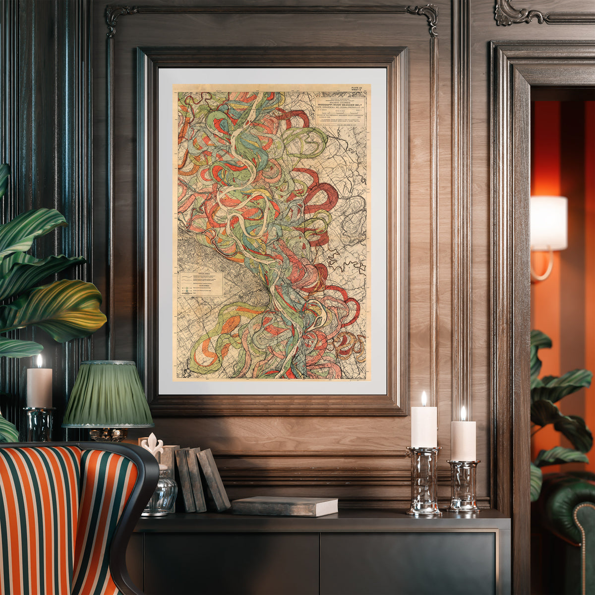 Harold Fisk 1944 Mississippi River Map Prints Collection ...